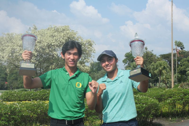 Gabriel & Ayesha Angkat Trofi Indonesia Amateur Golf Open Tournament #3 ...